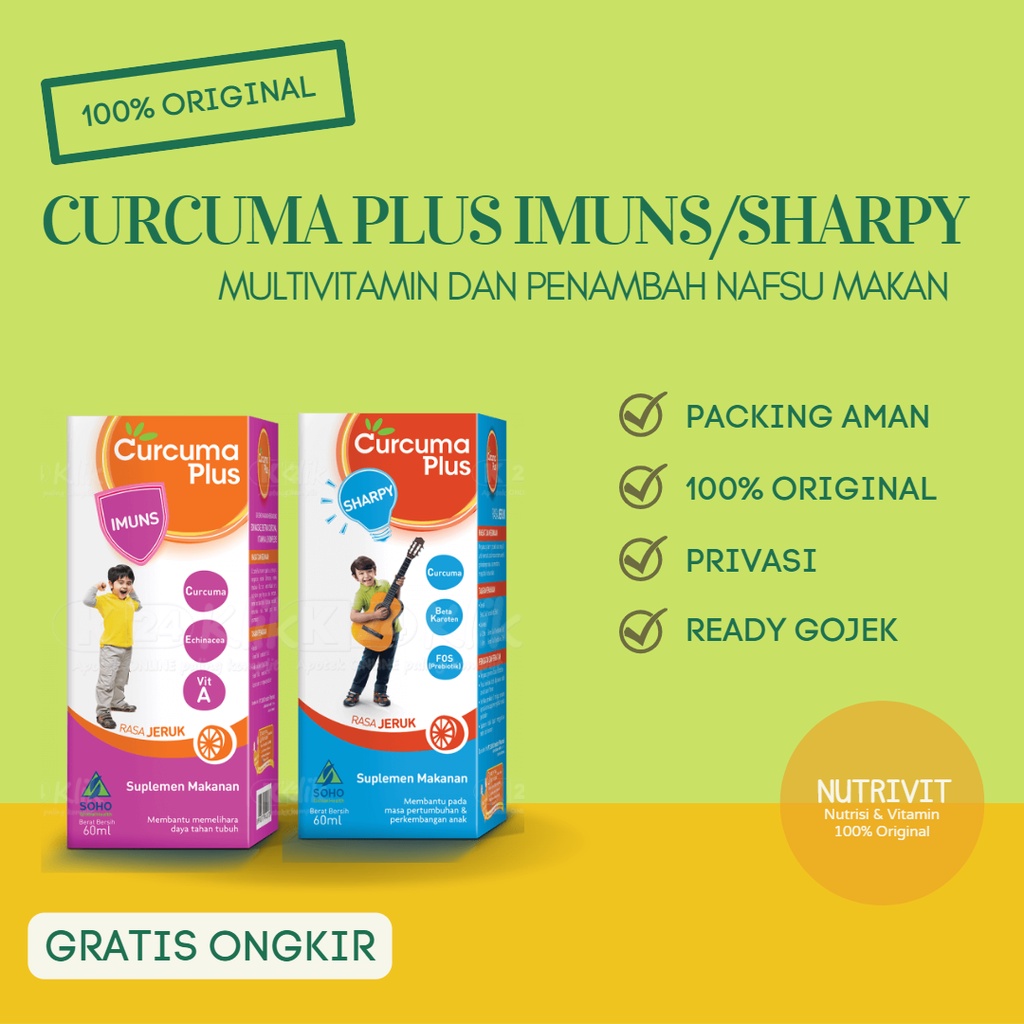 Jual CURCUMA PLUS IMUN / sharpy SYRUP 60ML | Shopee Indonesia