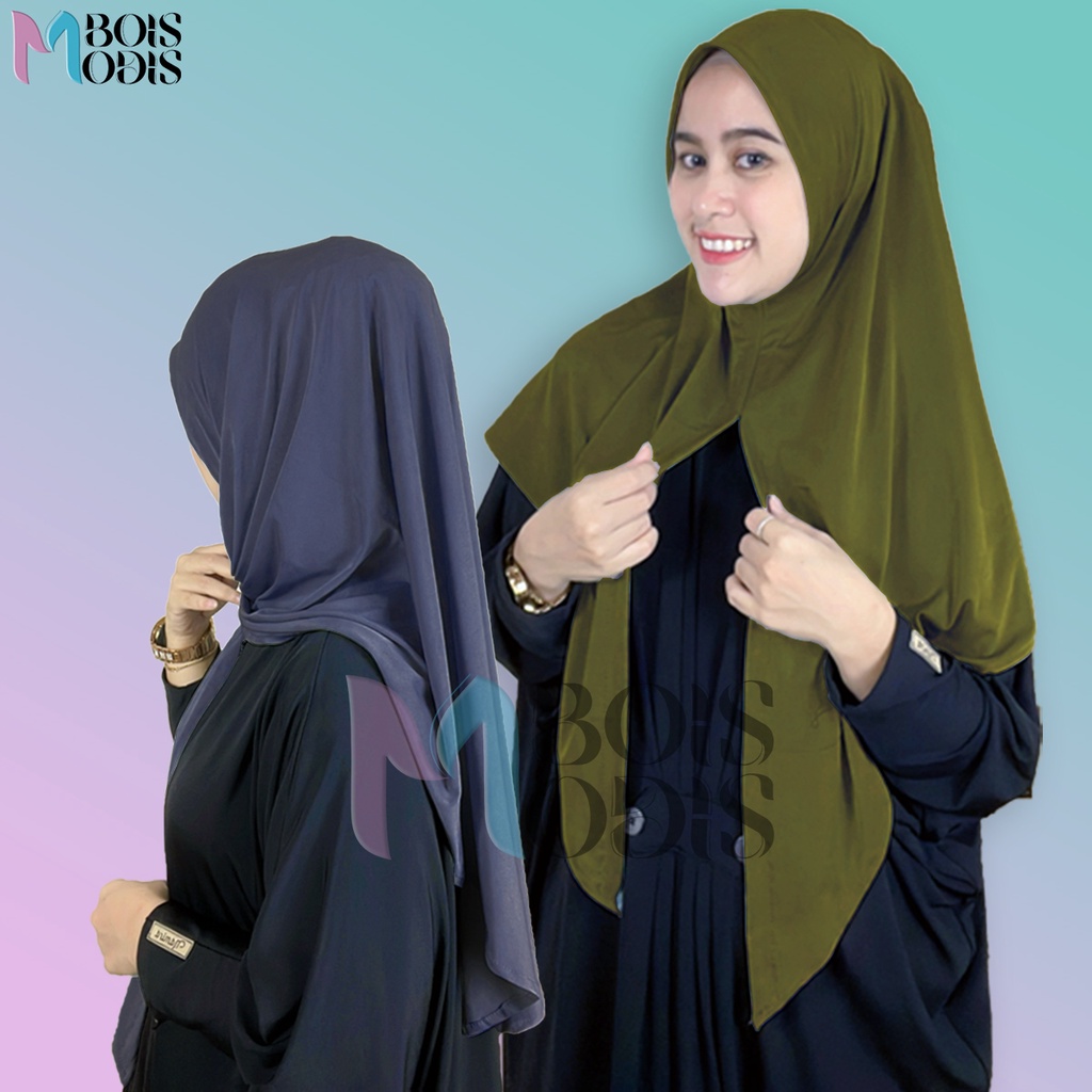 Jual Hijab Segitiga Instan jersey tebal/Jilbab Segitiga Instan Anti ...