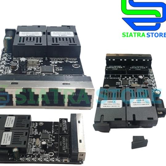 Jual Trend Media Converter Ethernet Fiber Switch FO 2 FO 4 LAN 10/100 BOARD / 2 Port FO 4 Port ...