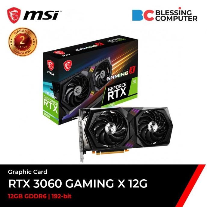 Jual Vga Msi Rtx 3060 Gaming X 12Gb / Vga Rtx3060 / Msi Rtx 3060 Gaming ...