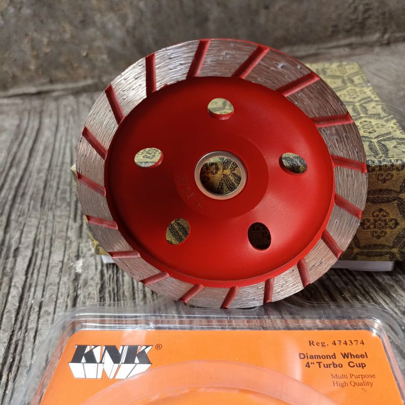 Jual Diamond Wheel 4 inch mata gerinda Turbo Cup KNK 4" | Shopee Indonesia