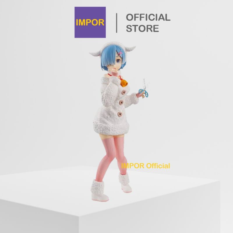 Jual IMPOR Figure Fairy Tale Rem Wolf Seven Goats Anime Statue Mainan ...