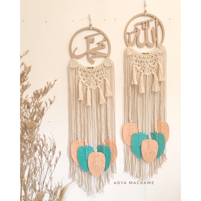 Jual macrame kaligrafi / macrame Lafadz Allah Muhammad | Shopee Indonesia