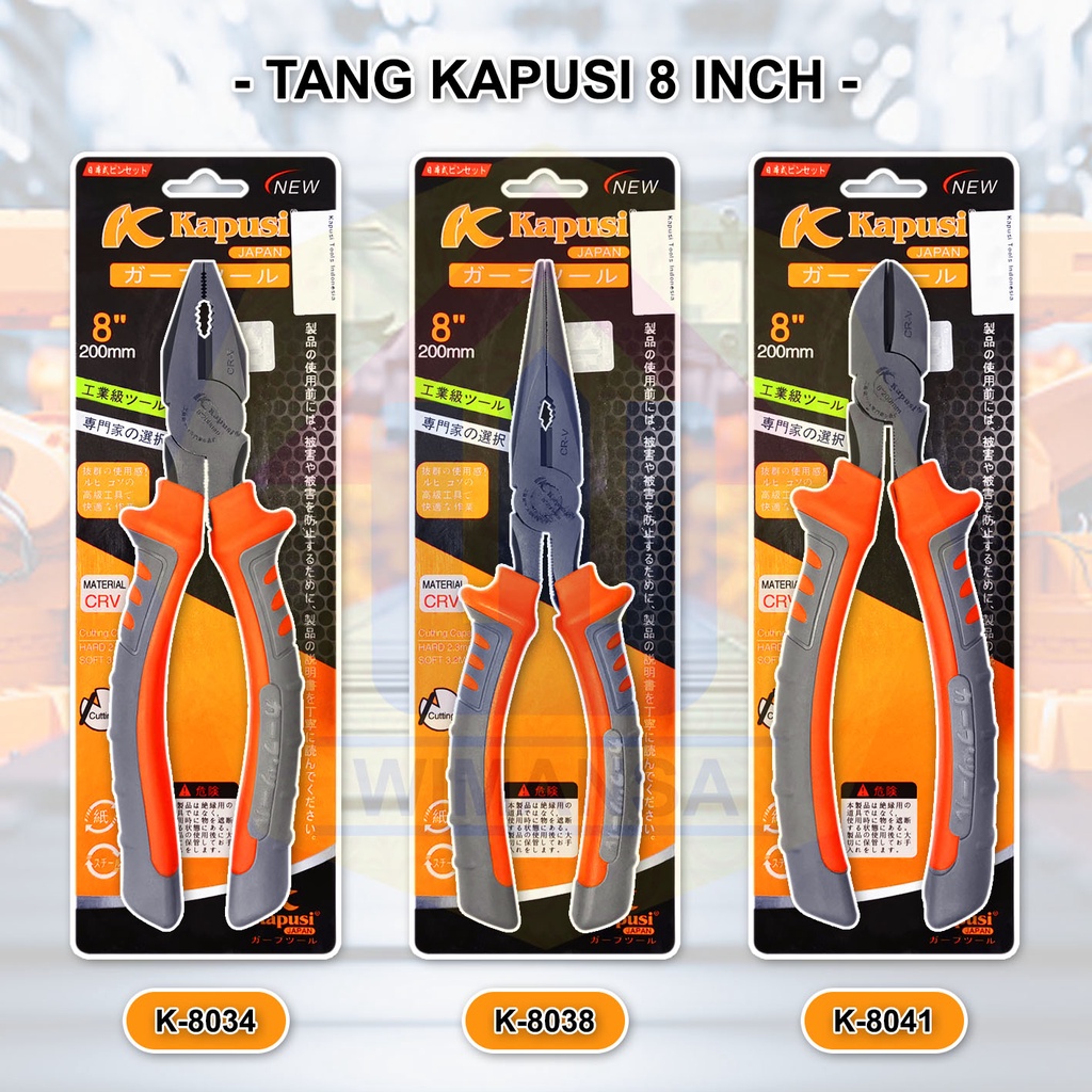 Jual TANG KAPUSI 8 INCH - TANG KOMBINASI - TANG LANCIP - TANG POTONG ...