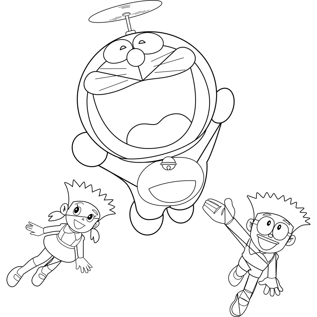 Jual Gambar Sketsa Mewarnai ~ DORAEMON / Seketsa Lukis / Drawing Sketch ...