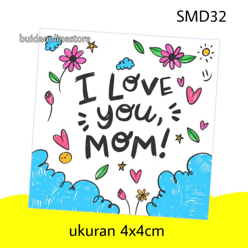 Jual Stiker Happy Mother's Day Sticker Selamat Hari Ibu Label Dekorasi ...