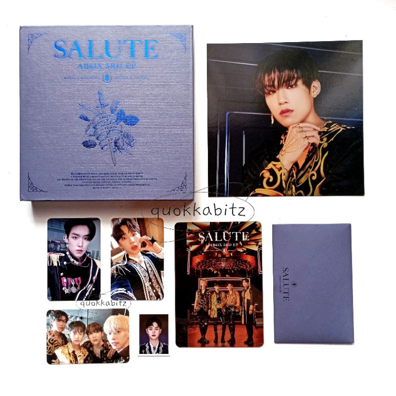 Jual FULLSET UNSEALED ALBUM AB6IX SALUTE 3RD EP (ROYAL VER) WOONG ...