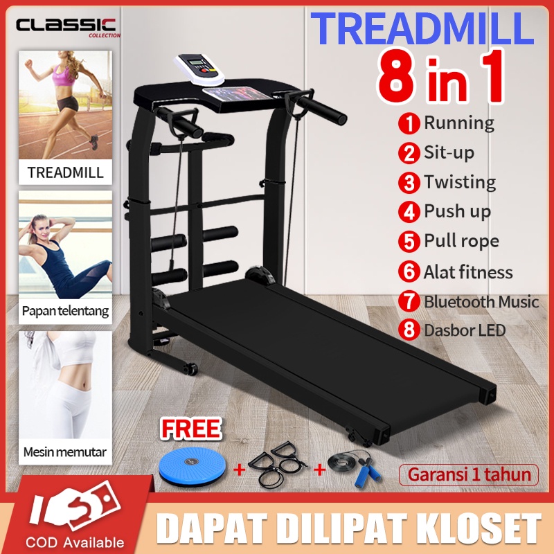 Jual Treadmill Manual MultiFungsi Treadmill 9 in 1-Alat Fitness ...