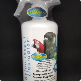 Jual obat kutu burung AVIAN INSECT LIQUIDATOR 500 ml VETAFARM Formula ...
