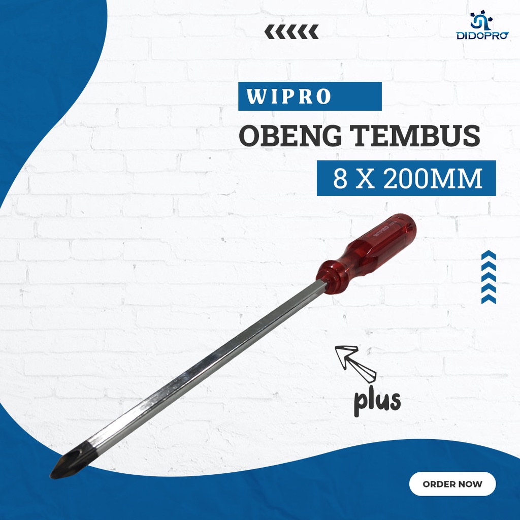 Jual Obeng Pukul Tembus (+) Plus (-) Minus 8 mm x 200 mm 8" Kristal ...