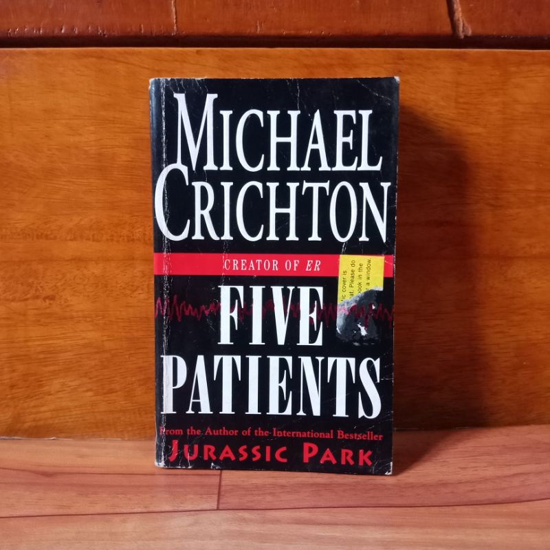 Jual ORIGINAL NOVEL MICHAEL CRICHTON - FIVE PATIENTS - JURASSIC PARK ...