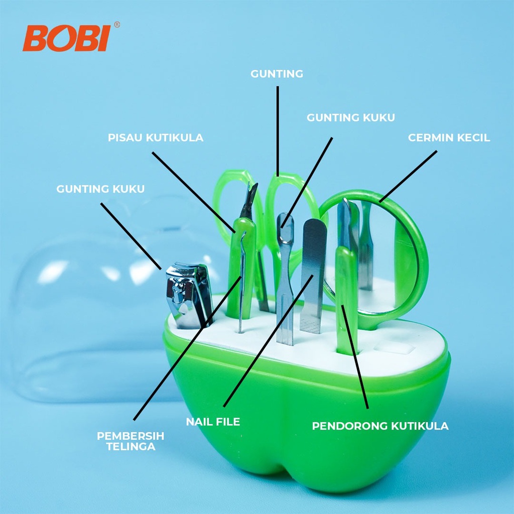 Jual Menicure Pedicure Model Buah Apel Besar Kode LK Set All in One ...