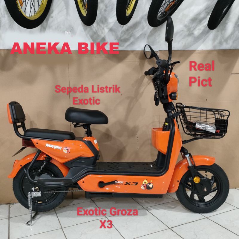 Jual SEPEDA LISTRIK EXOTIC 500 W Jarak tempuh 30km Kecepatan Max 50 km ...