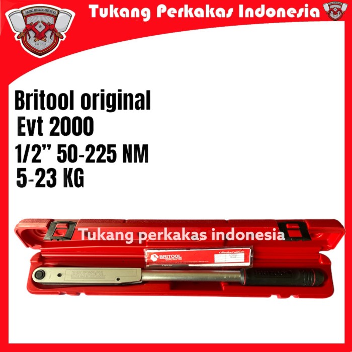 Jual BRITOOL EVT 2000 AEX 1/2 INCH TORQUE WRENCH EVT 2000 KUNCI TORSI ...