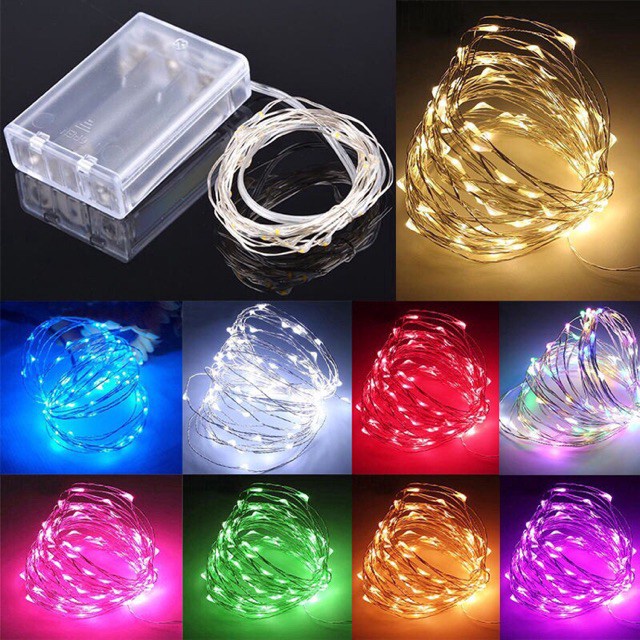 Jual Lampu LED Kawat Fairy Light Baterai / Lampu Tumblr Kawat 10 Meter ...