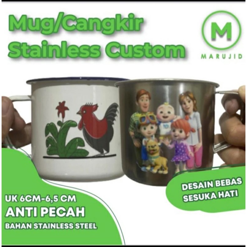 Jual MUG CANGKIR STAINLESS | CUSTOM ANTI PECAH | MUG CUSTOM | MUG PHOTO ...