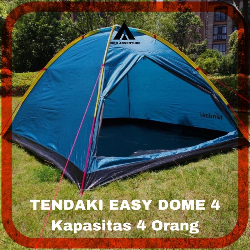 Jual Tendaki Easy Dome 4 Tenda Camping Frame Fiber Kapasitas 4 Orang ...