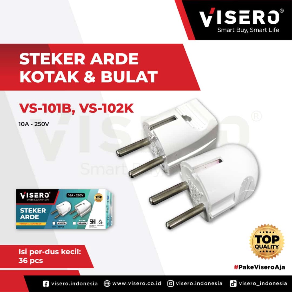 Jual Visero Steker Arde Bulat VS 101 B Standar SNI | Shopee Indonesia