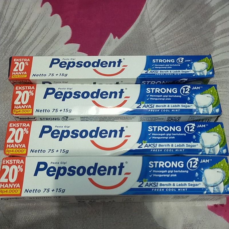 Jual pepsodent 75+15 gram pasta gigi ecer(45600=12pc) | Shopee Indonesia