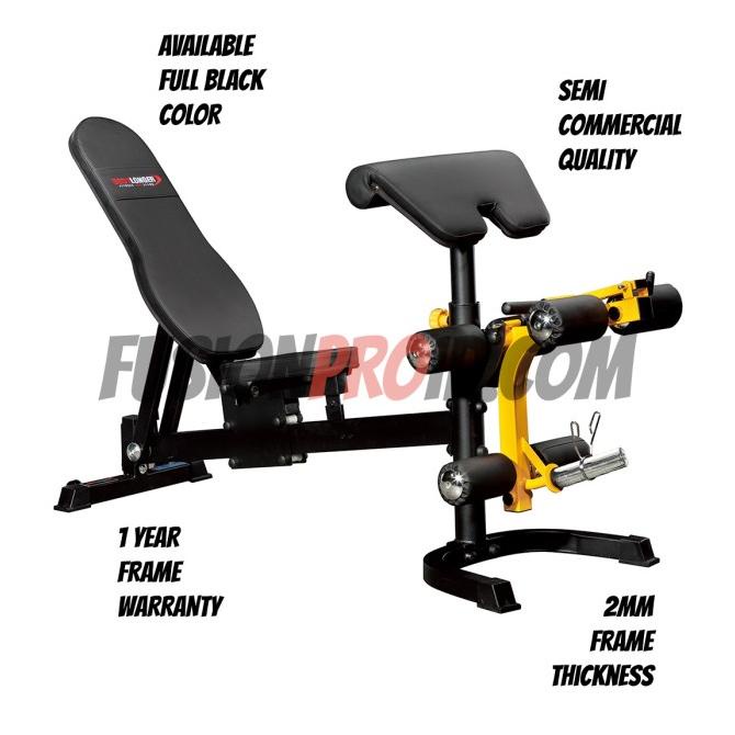 Jual Multi FID Bench Scott Leg Extension Curl Preacher BK-3004 Home Gym | Shopee Indonesia