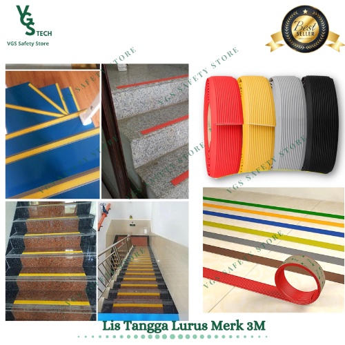 Jual Lis tangga Pengaman Anti Slip tangga + 3M Doubletape Step Nosing ...