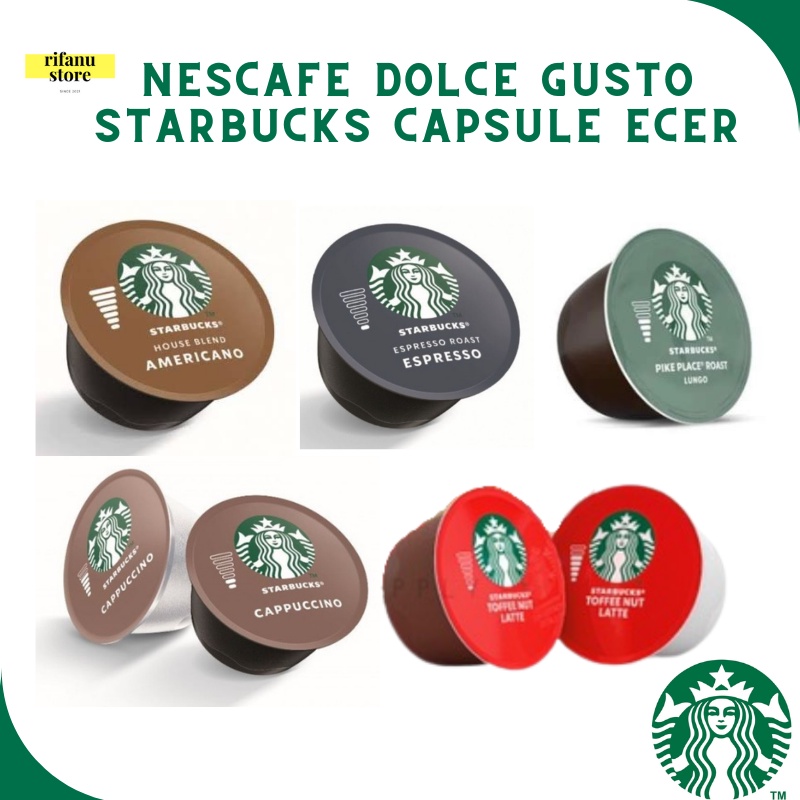 Jual Nescafe Dolce Gusto Starbucks Capsule Eceran Mix Rasa Original ...
