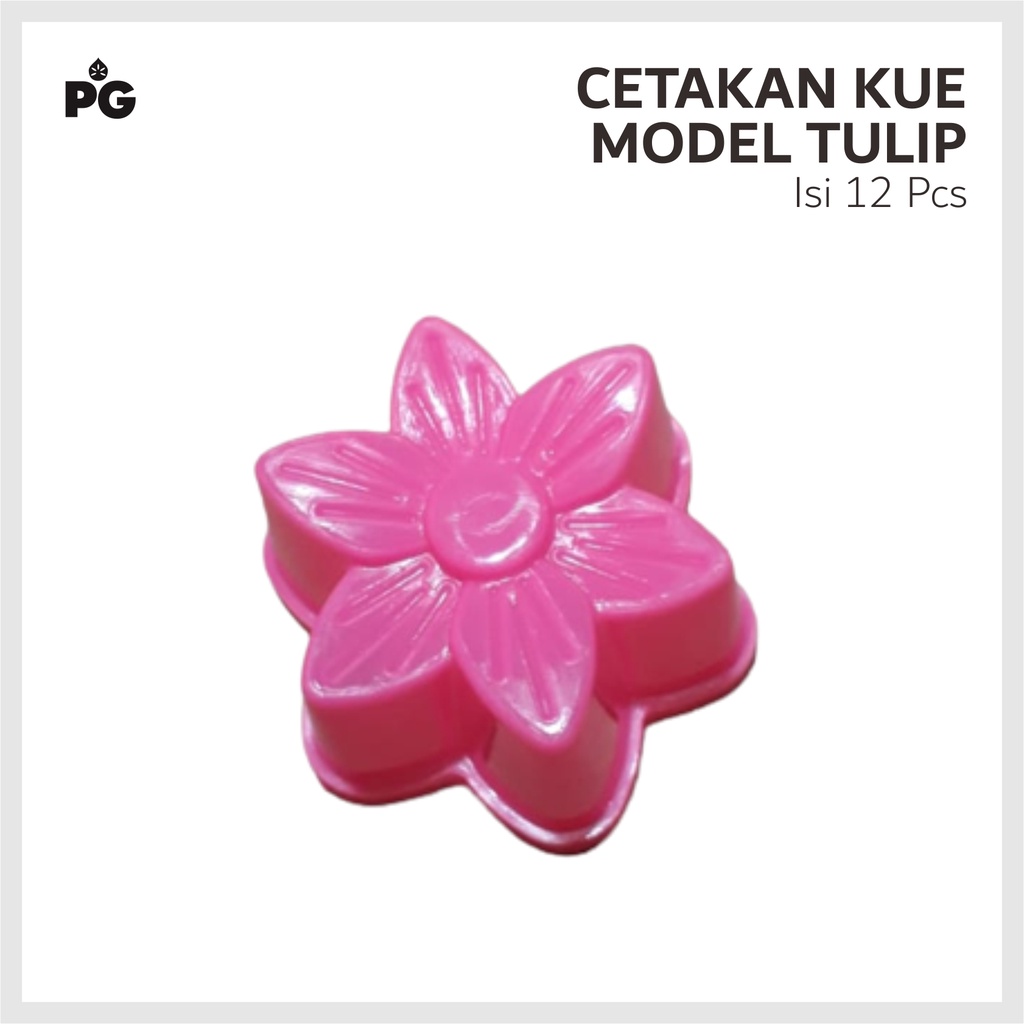 Jual Cetakan Kue Model Bunga Tulip 12 pcs | Shopee Indonesia