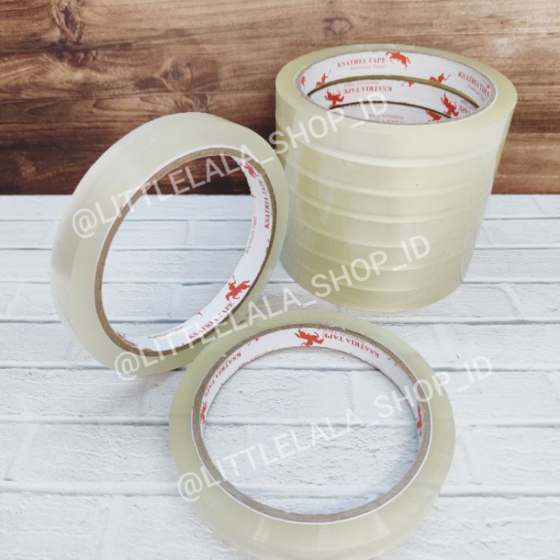 Jual Isolasi Bening / selotip/ Lakban 12mm 60 Yard solatip OPP tape ...