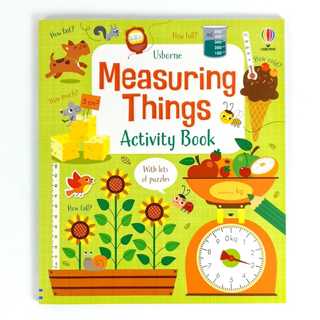 Jual (free gift) ORIGINAL Usborne Measuring Things Activity Book - Leon ...