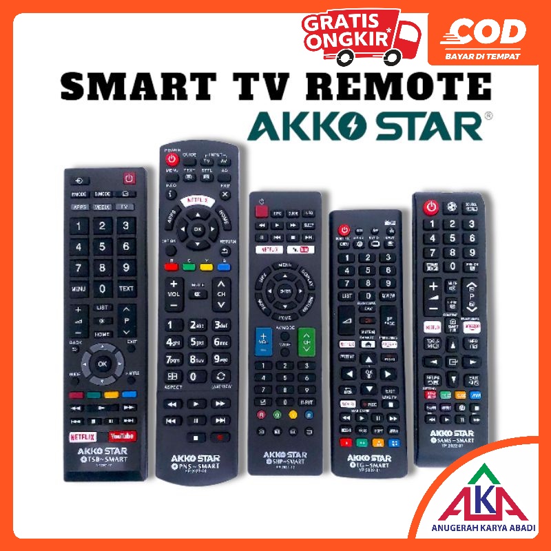 Jual AKKO Star Remote Smart TV Langsung Pakai Tanpa Setting Multifungsi ...