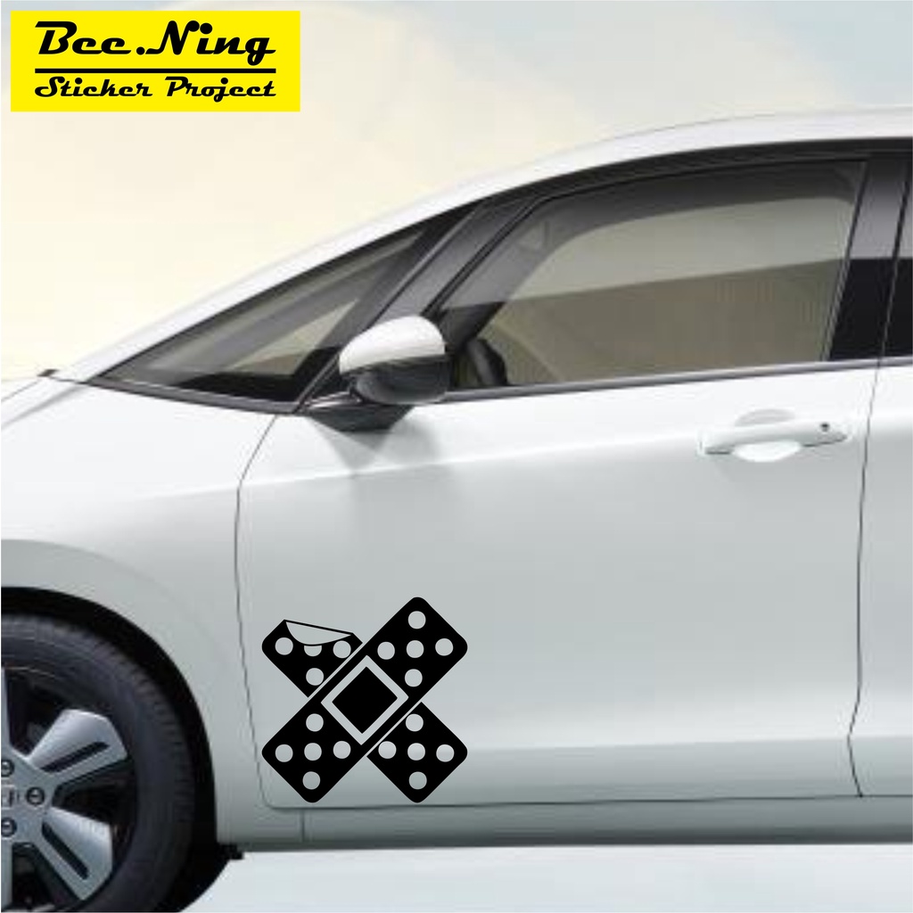 Jual STIKER MOBIL JDM BAND AID 30 CM STIKER PINTU MOBIL KEREN CUTTING ...