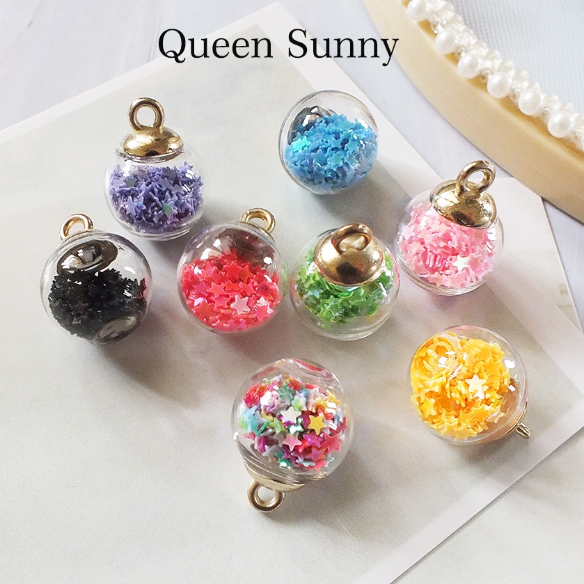 Jual Charm Korea Bola Kaca Crystal Bintang Kristal Bandul Liontin ...