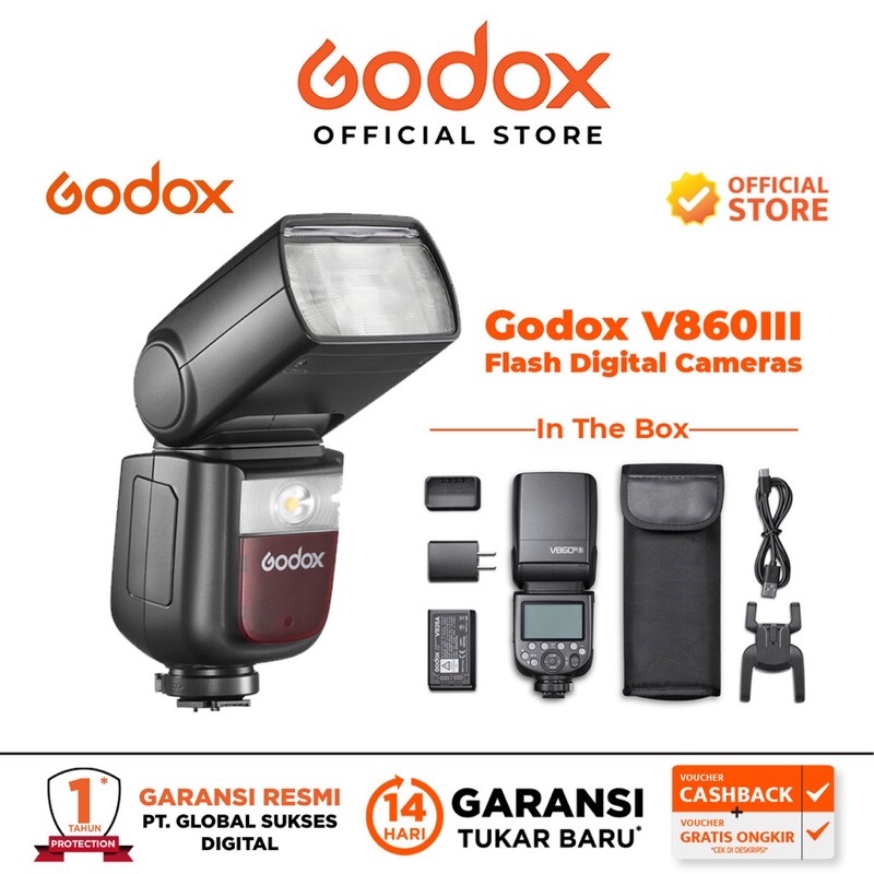 Jual LAMPU FLASH GODOX V860 S MARK II /V860III mark3 | Shopee Indonesia