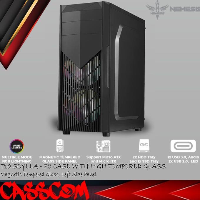 Jual Casing PC NYK Nemesis T10 Scylla Gaming Case Free 1 Fan | Shopee ...