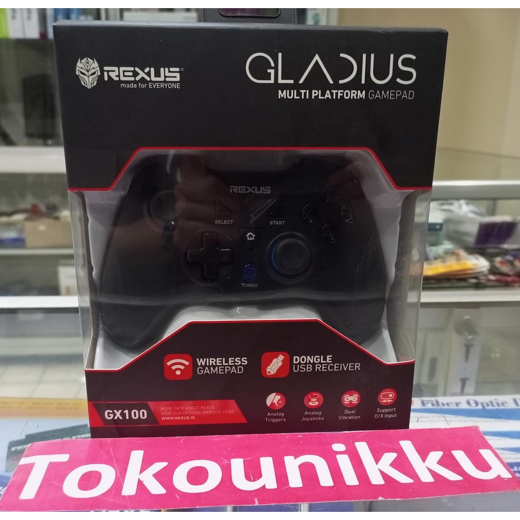 Jual Rexus GamePad Android + PC + PS3 REXUS Wireless Gladius GX100 ...