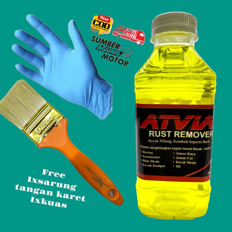 Jual RUST REMOVER CAIRAN PEMBERSIH KARAT PEMBERSIH PENGHILANG KERAK JAMUR KACA BLOK MESIN 250 ML ...