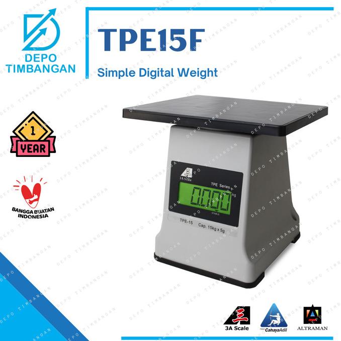 Jual Timbangan Simple Weighing TPE15 | TPE Weighing Scale 15 Kg | TPE15 ...