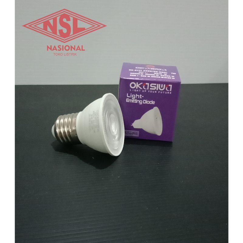 Jual Lampu Spotlight LED E27 RGB 7W Merk Okasiwa | Shopee Indonesia