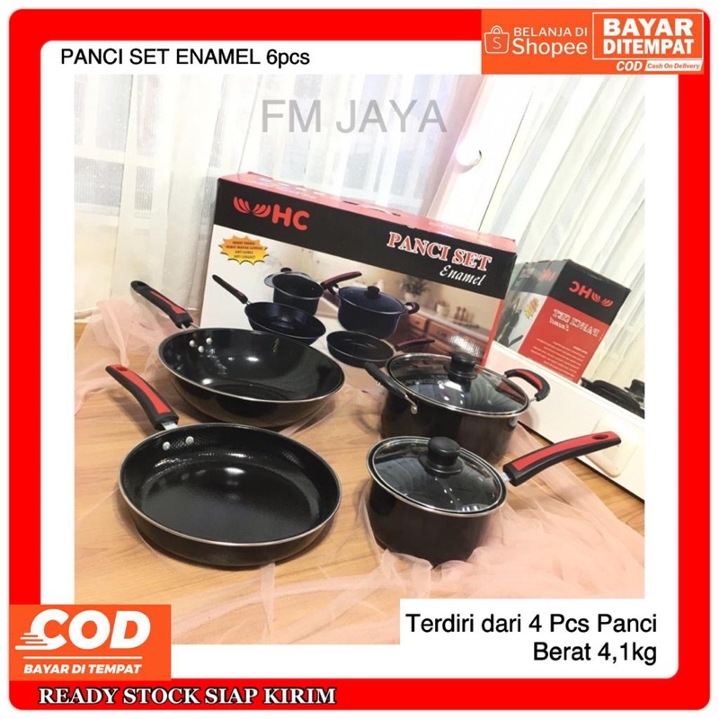 Jual PANCI SET ENAMEL / PANCI HC ENAMEL SET 6 PCS | Shopee Indonesia
