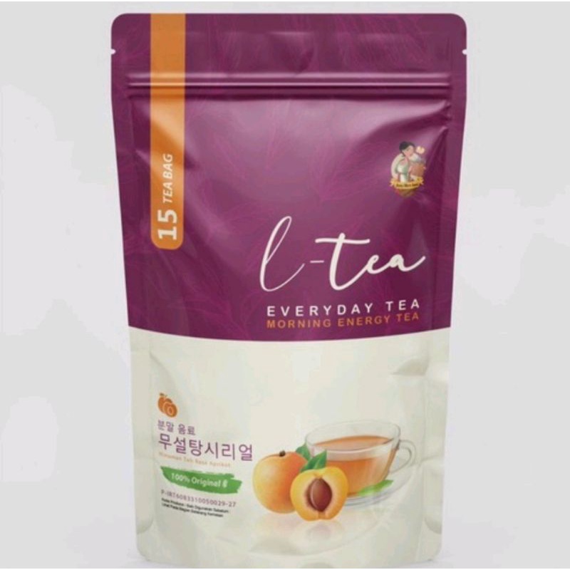 Jual L Tea Apricot / LTea Slimming Original Kemasan Baru (Isi 15 Tea ...