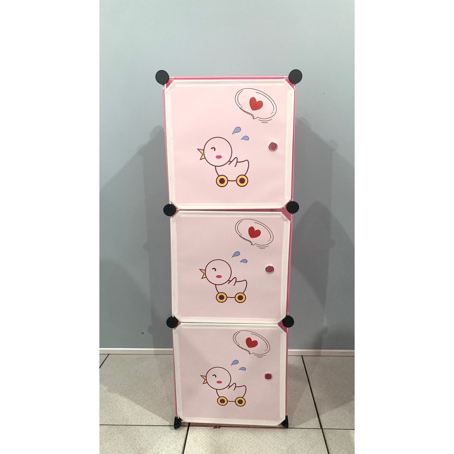 Jual TERBARU!!! LEMARI PLASTIK BAJU SERBAGUNA 3 SUSUN LP 1X3 LEMARI ...