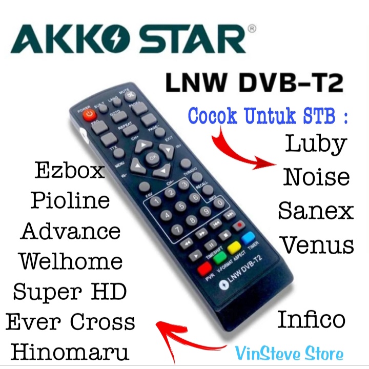 Jual Remote Set Top Box (STB) Universal AKKO STAR | Shopee Indonesia