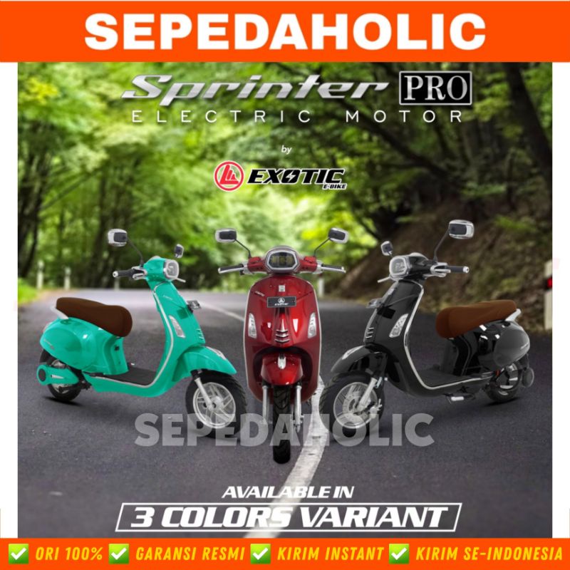 Jual Sepeda Motor Listrik EXOTIC SPRINTER PRO 1200 Watt Electric E Bike ...