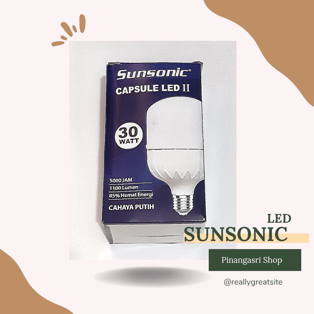 Jual Lampu LED Murah Kapsul SUNSONIC 30 watt Putih by Hannochs ...