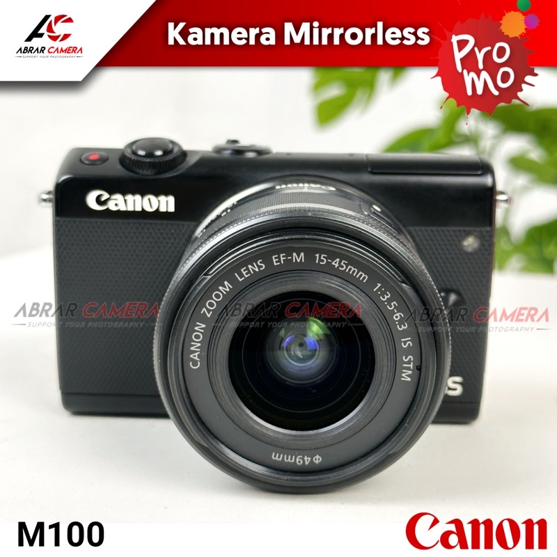 Jual Kamera Mirrorless CANON M100 + KIT 15-45MM F3.5-6.3 IS STM FULLSET MULUS Bekas Second Hand ...
