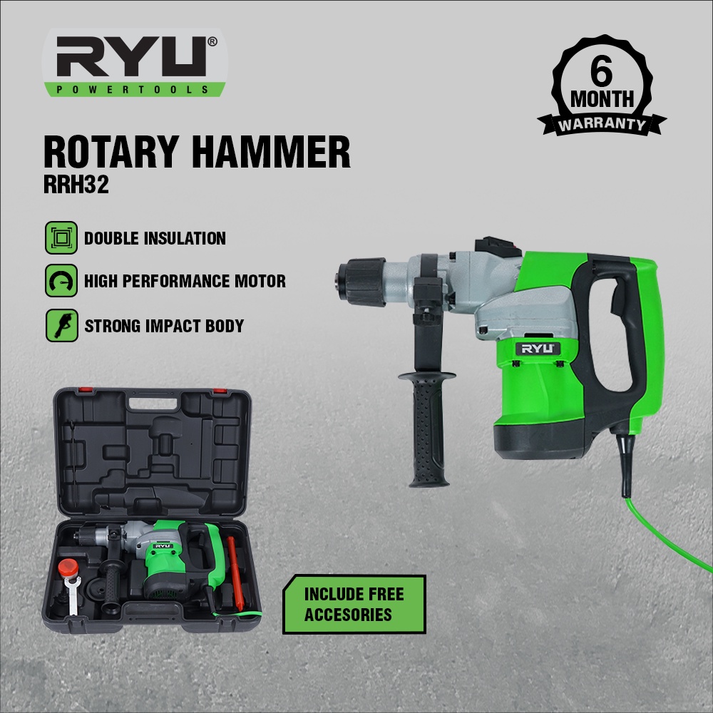 Jual RYU Rotary Hammer Rrh32 - Mesin Bor Bobok Beton - Perkakas ...