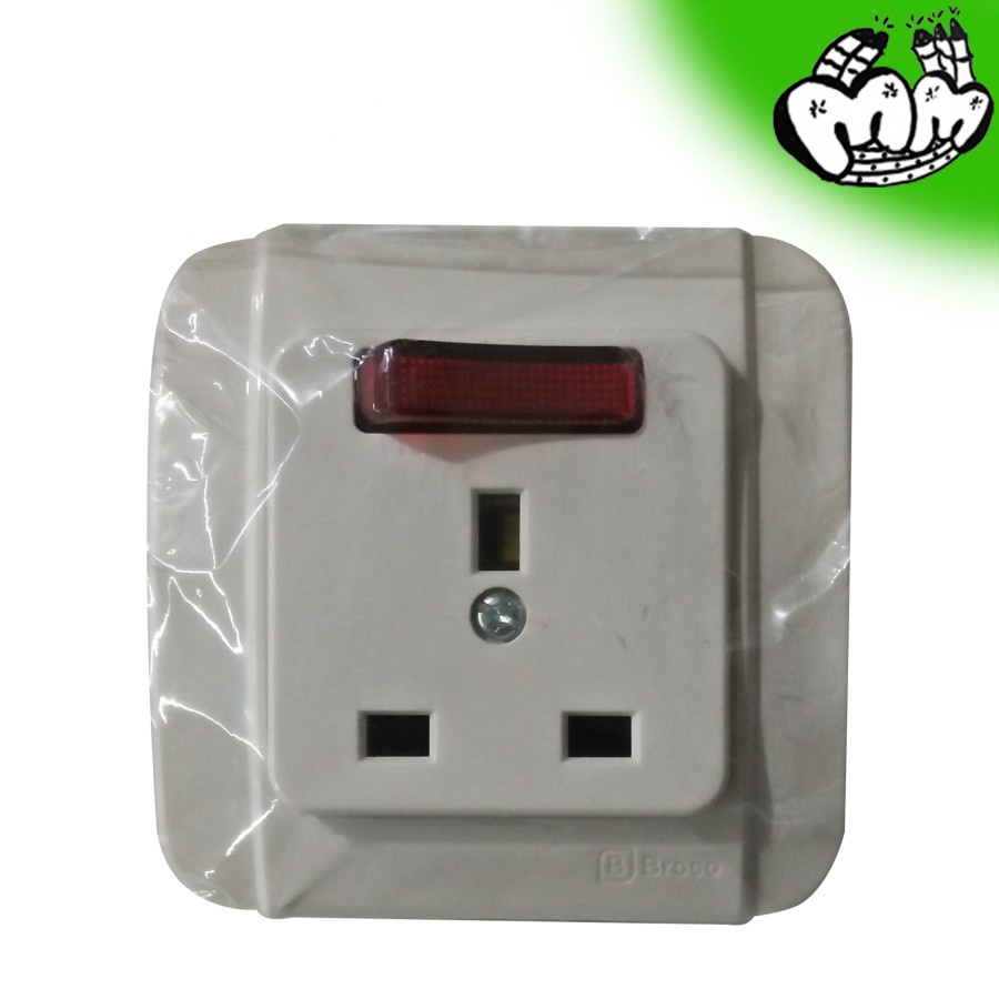 Jual Stop Kontak Broco Galleo Colokan AC Dinding Tempel Putih | Shopee ...
