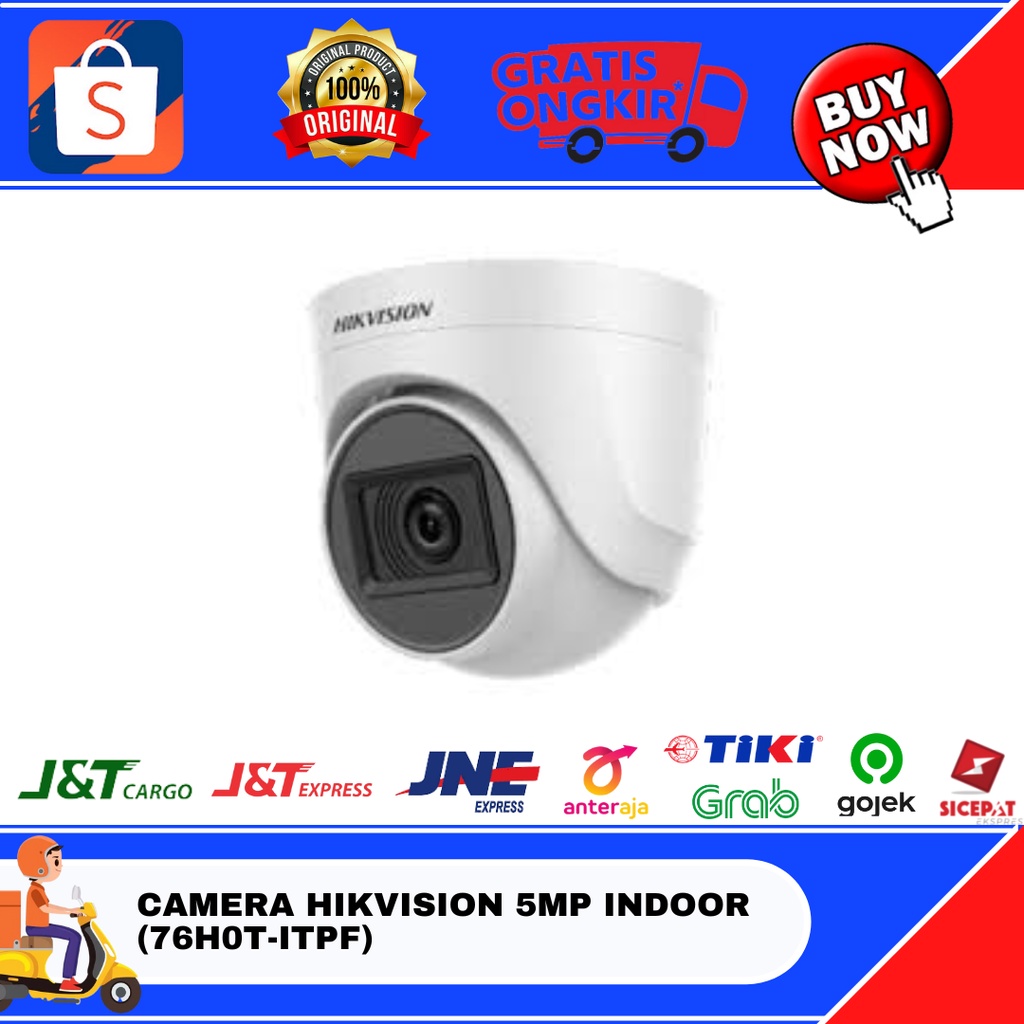 Jual CAMERA HIKVISION 5MP INDOOR (76H0T-ITPF) | Shopee Indonesia