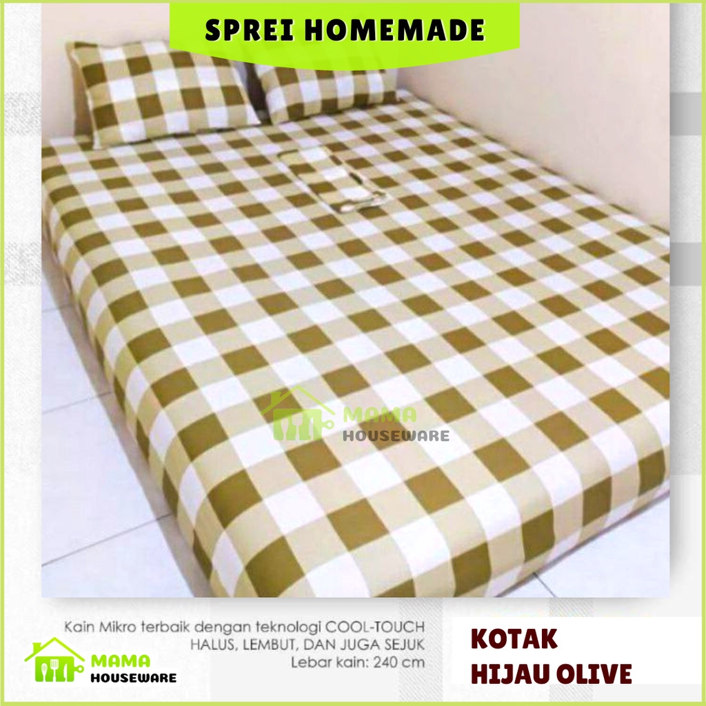 Jual Sprei Homemade Motif Estetik / Seprei Ukuran 100x200 180x200 ...