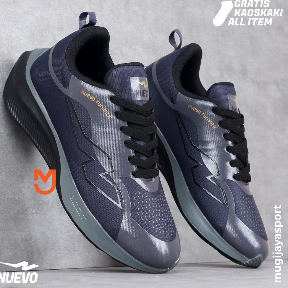 Jual 9G0 SEPATU OLAHRAGA PRIA NUEVO RUNIC PUTIH HITAM ORIGINAL SEPATU ...
